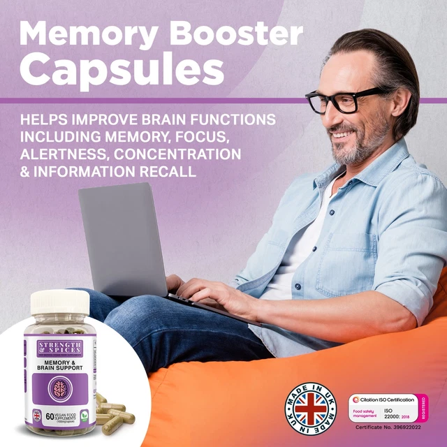MEMORY, BRAIN, FOCUS Supplement with Ginkgo Biloba and 22 Super ...