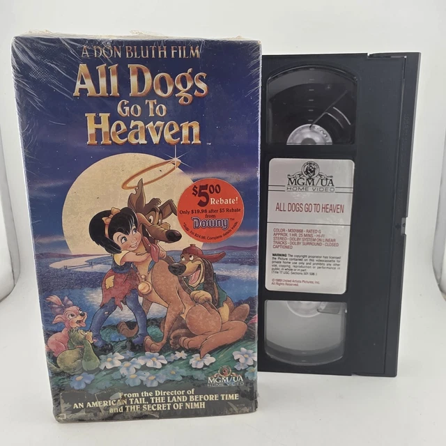 ALL DOGS GO To Heaven - VHS - 1990 - Box In Original Shrink - £11.54 ...