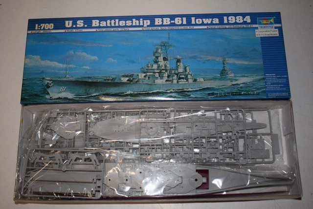 TRUMPETER 05701 USS Battleship BB-61 Iowa 1984 1:700 NEU OVP EUR 22,95 ...