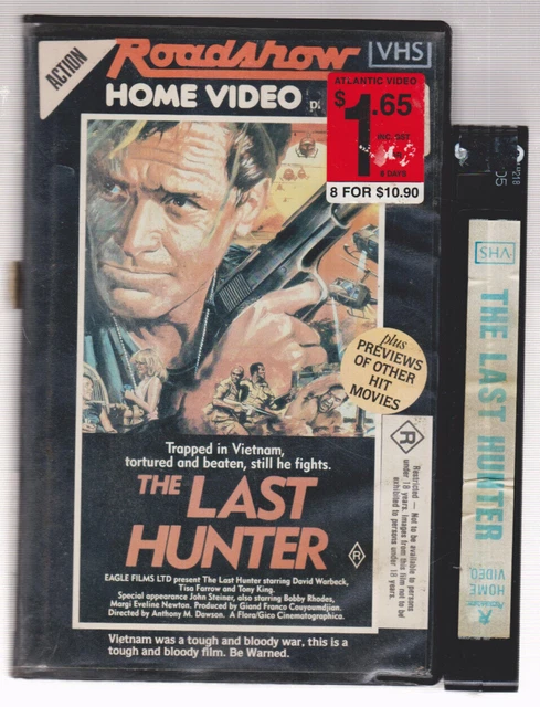RARE VHS Video Tape THE LAST HUNTER Big Box Ex-Rental Roadshow Home Warbeck £7.43 - PicClick UK