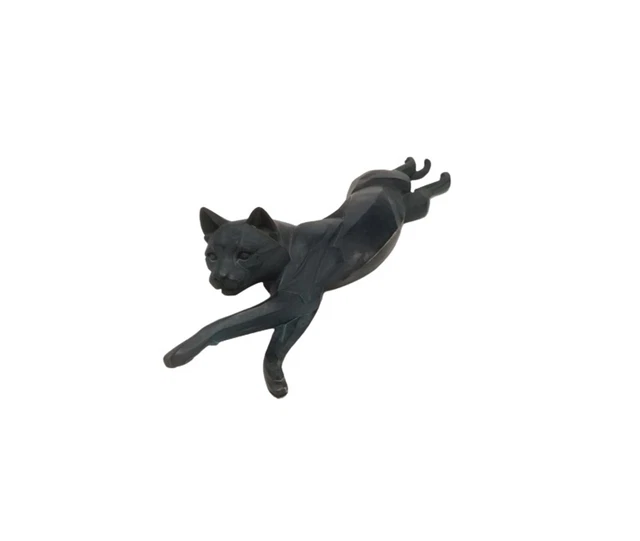 BORDER FINE ARTS Cubist Cat Laying Back A1517 Figurine Sculpture ...
