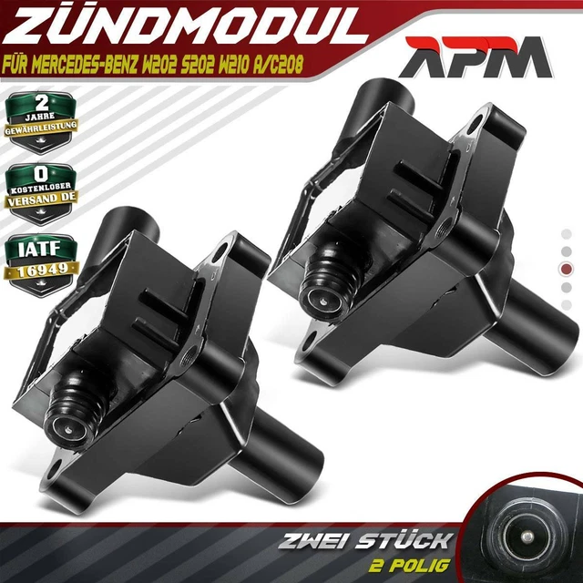 2X ZÜNDSPULE ZÜNDMODUL für Mercedes-Benz W202 C208 W210 C/A/S124 Sprinter 903 EUR 28,49 ...