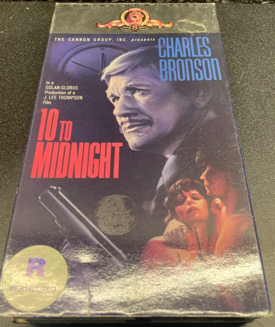 10 TO MIDNIGHT Charles Bronson VHS Book Box 1983 MGM United Artists £14 ...