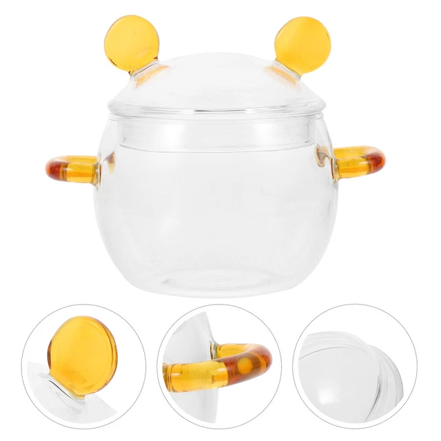 PENTOLE IN VETRO per cucina pentola in vetro trasparente bambino con ...