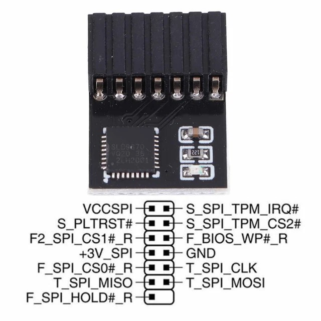 TPM 2.0 MODULE 14Pin Spi Tpm 2.0 Encryption Security Module Remote Card ...