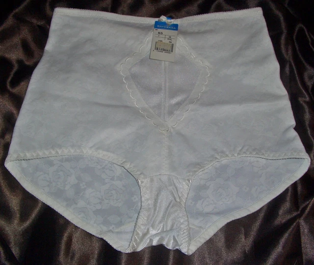 VINTAGE STRAMME MIEDERHOSE Gr 85 weiß Naturana Mieder Slip Schlüpfer ...
