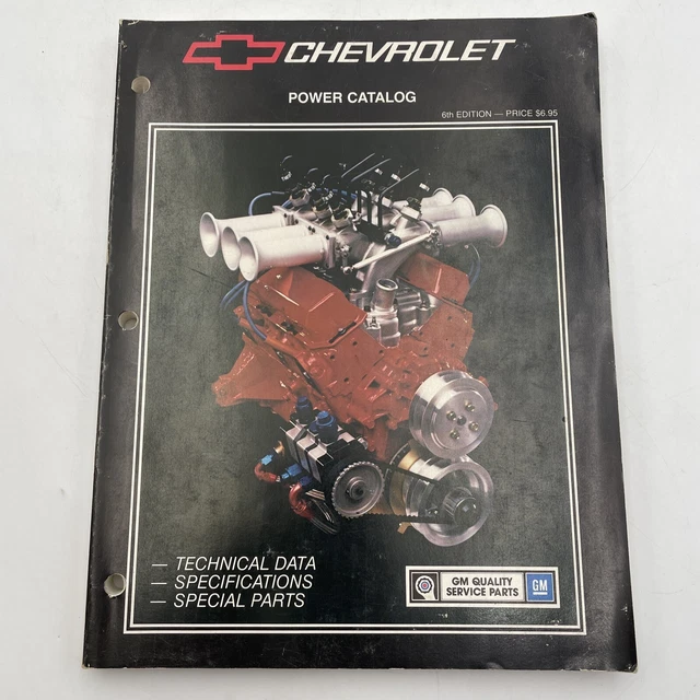CHEVROLET POWER CATALOG 6th Edition 1988 Vintage Technical Information ...
