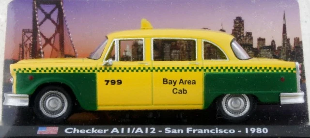 CHECKER A11 / A12 - 1980 - Taxi Cab San Francisco - Atlas 1:43 EUR 14 ...