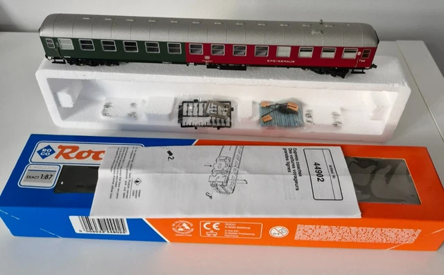 ROCO 44902 SPUR H0 DC Halbspeisewagen BRyl 2.Kl. DB, exact 1:87 OVP EUR ...