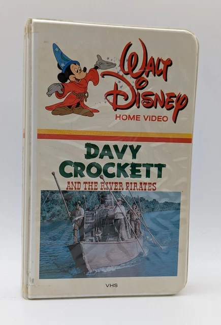 DAVY CROCKETT AND the River Pirates VHS 1980 Walt Disney clapetshell ...