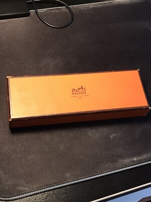 BOITE HERMES STYLO/MONTRE 16,2cm x 5,4cm EUR 20,00 - PicClick FR