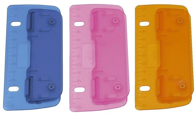 MINI LOCHER TASCHENLOCHER Reiselocher Lineal mini flach abheftbar ...