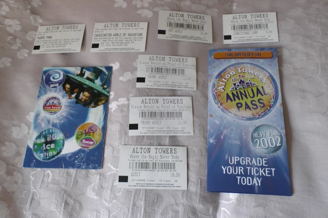 ALTON TOWERS THEME park Map etc 2002 £45.00 - PicClick UK