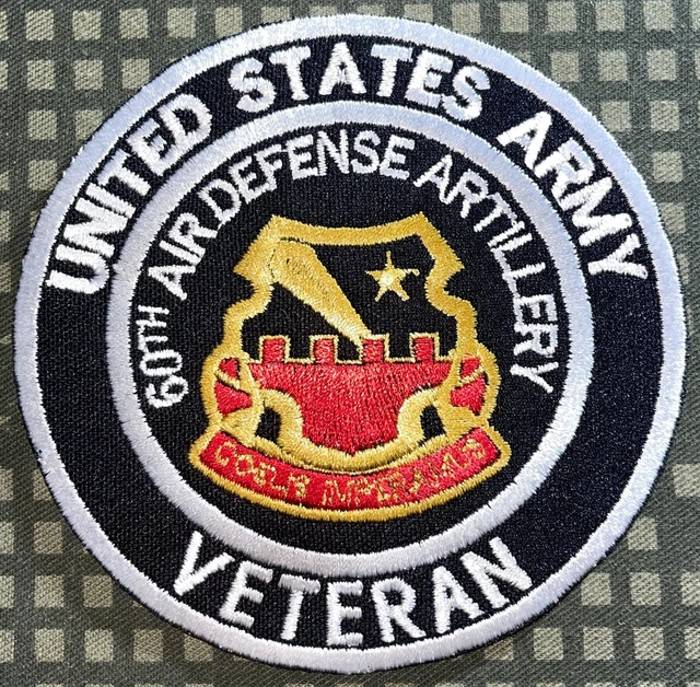 US ARMY 60TH Air Defense Artillery Regiment Vétéran Patch Hook & Iron ...