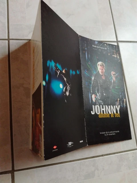 JOHNNY HALLYDAY FLYER "Stade de France 1998" Johnny Allume le Feu EUR ...