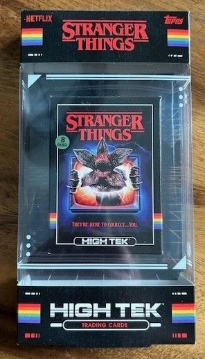 2025 TOPPS STRANGER Things High Tek Empty Box with 5 Base Cards. Retro ...