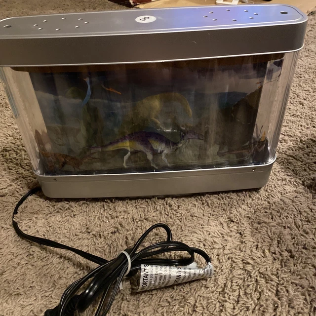 VINTAGE LIGHTED MOVING Dinosaur Motion Lamp Works - Night Light - Table ...