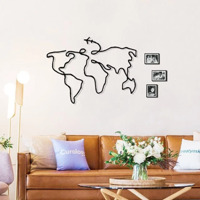 WORLD MAP, DXF SVG CDR file Vector for CNC Plasma Router Laser Cut ...