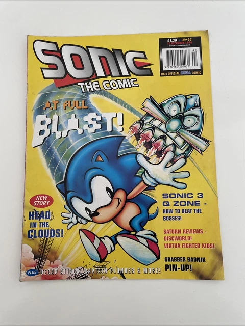 SONIC THE HEDGEHOG - Sonic The Comic UK - Sega / Fleetway Issue No. 92 ...