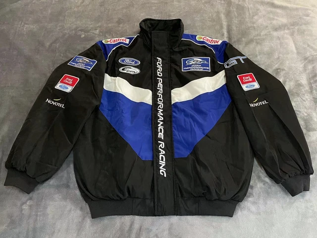 ADULTS F1 TEAM Racing Ford Embroidery Cotton Padded Zip Racing Jacket ...
