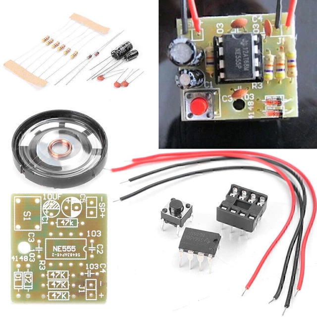 DOORBELL COMPONENT SUITE Electronic Production Door Bell DIY Kit NE555 ...