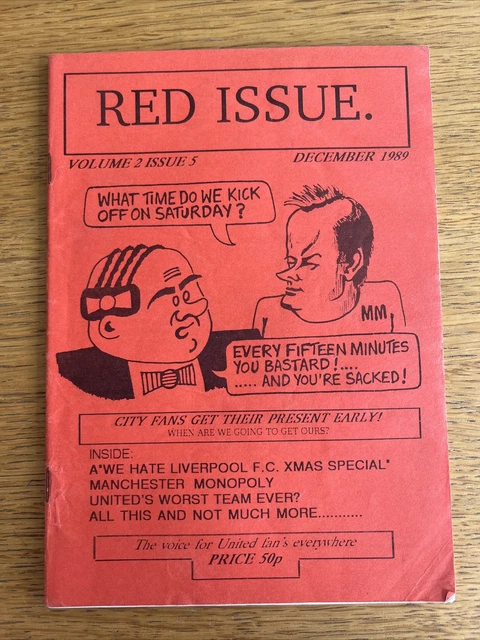 MAGAZINE - RED Issue Manchester United Fanzine Vol #2 Issue #5 December ...