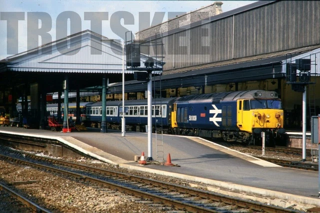 35MM SLIDE BR British Railways Diesel Loco Class 50 50009 Exeter 1987 ...