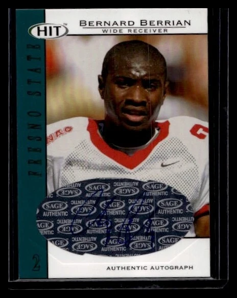 2004 SAGE HIT #A2 Bernard Berrian Autographes Emeraude Auto Auto EUR 4 ...