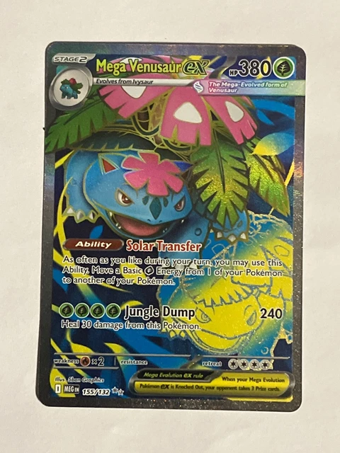 MEGA VENUSAUR EX Ultra Rare ME01: Mega Evolution 155/132 NM £13.73 ...