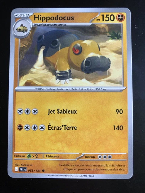 CARTE POKEMON - Hippodocus 053/131 - Évolutions Prismatiques FR EUR 1 ...