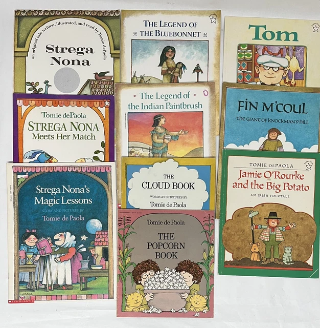 LOT 10 TOMIE de Paola Picture Books Strega Nona DePaola Popcorn Fin M ...