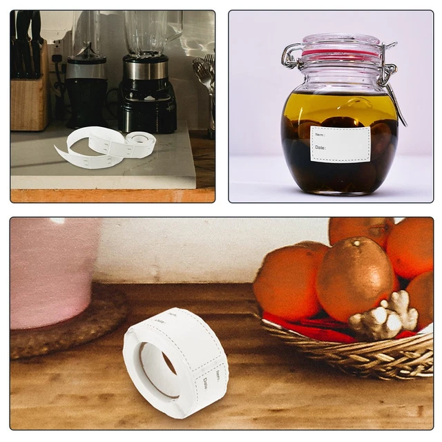 2 ROLLS REMOVABLE Labels for Food Containers Freezer Bags Storage $24. ...