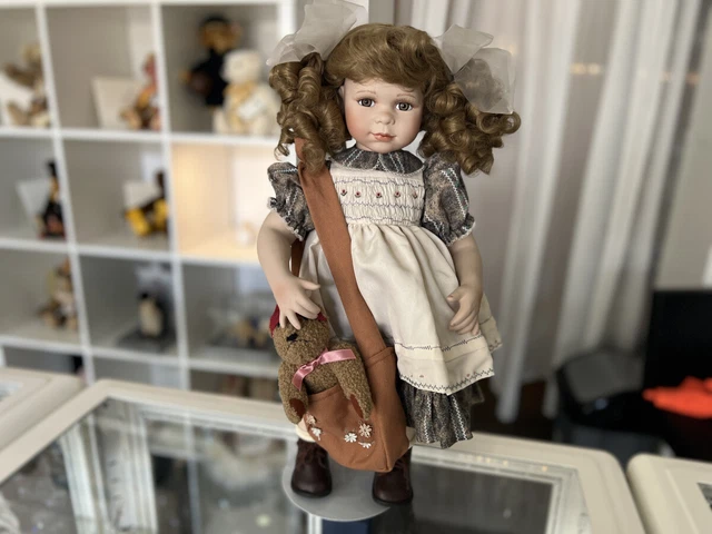 POUPON DE COLLECTION Porcelaine pour Collection,Poupée 52 Cm. en Parfaite EUR 51,80 - PicClick FR