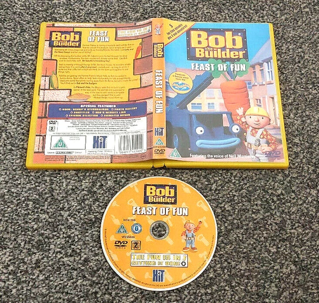 BOB THE BUILDER DVD Children's Favourite Builder and Friends Feast of ...