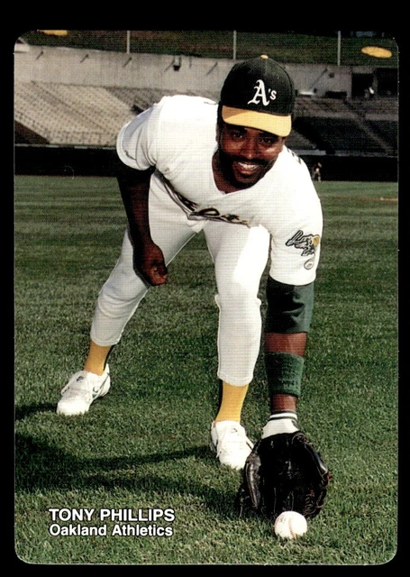1989 MOTHER'S COOKIES Oakland Athletics Tony Phillips #11 EUR 2,20 - PicClick FR