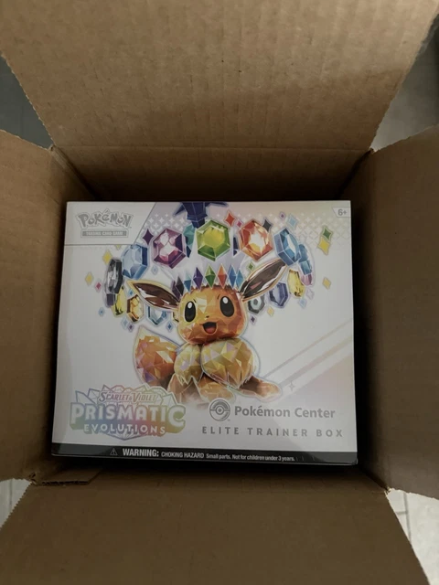 POKÉMON TCG SCARLET Violet Prismatic Evolutions Pokémon Center Elite Trainer Box $356.26 ...
