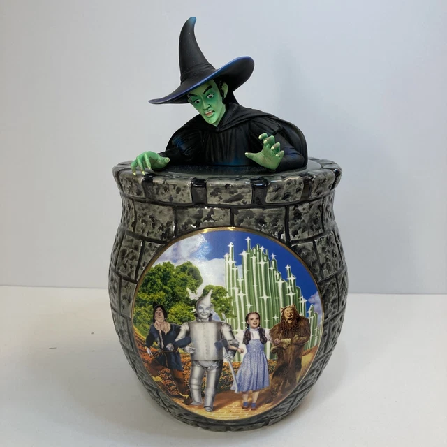 THE WIZARD OF Oz Wicked Witch Cookie Jar Bradford Exchange 2015 *Flaw ...