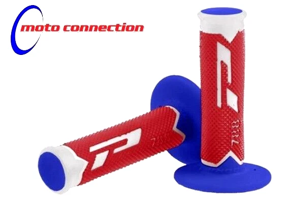 HONDA CRF250L CRF300L Rally Pro Grip 788 Red / Blue / White Mx Grips ...