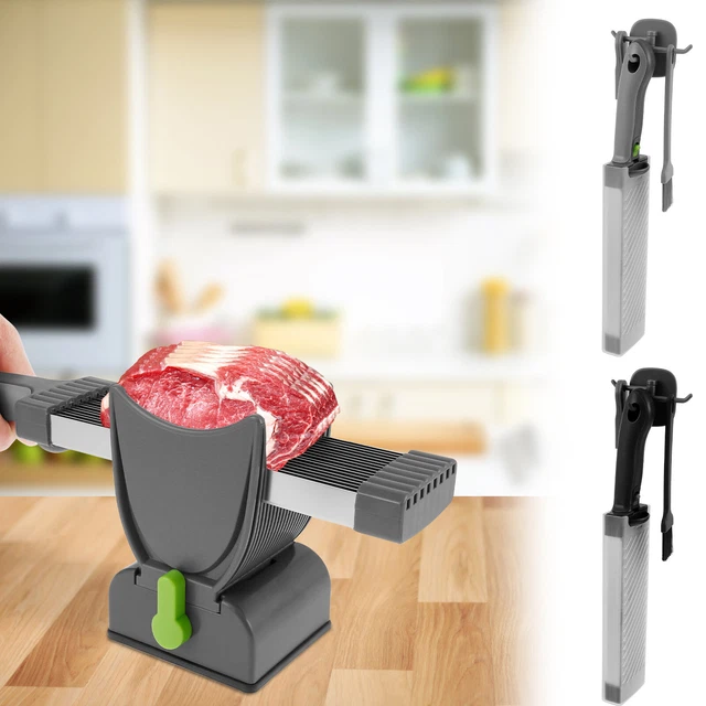 FRESH MEAT SLICER Stainless Steel Manual Fresh Meat Cutter Meat Cleaver ...