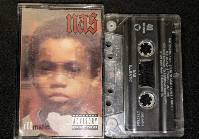 NAS ILLMATIC RARE Original 1994 Cassette CT- 57684 Columbia Hip Hop Rap ...