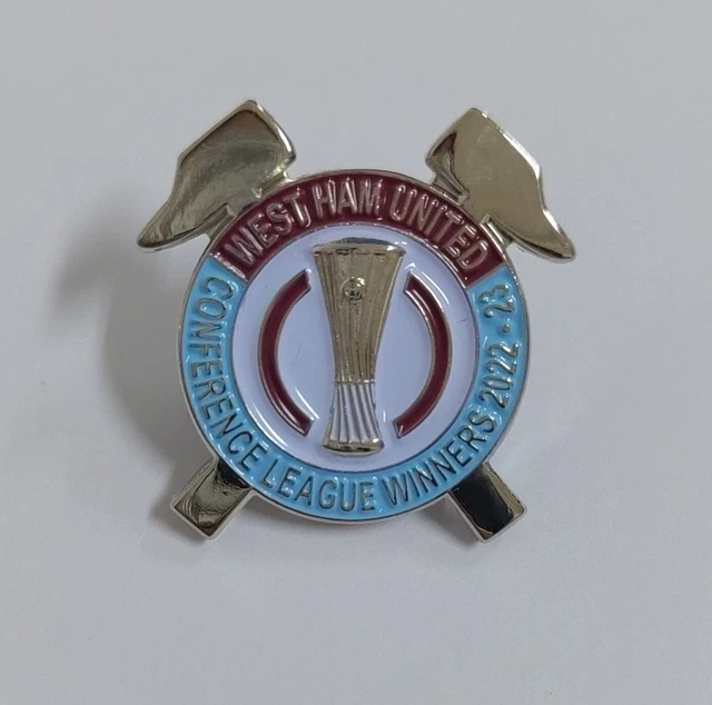 WEST HAM UNITED Europa Conference League 2023 Winners Badge - Blue £9. ...