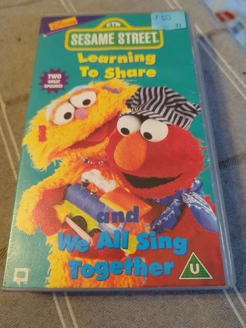 SESAME STREET - Learning To Share / We All Sing Together (VHS/S, 1998 ...