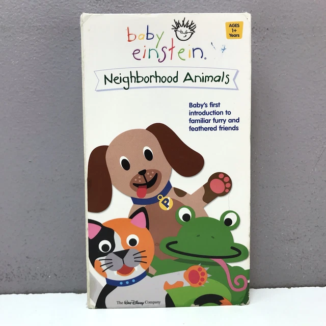 DISNEY’S BABY EINSTEIN Neighborhood Animals VHS Video Tape Infant ...