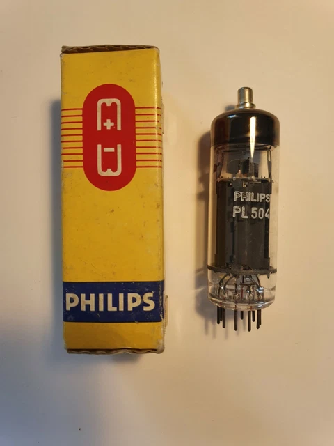 VALVOLA VINTAGE PHILIPS PL504 Originale Testata E Funzionante EUR 15,00 ...