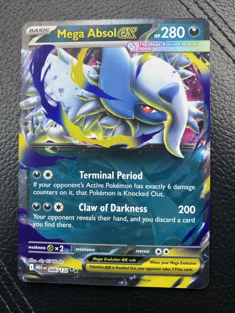 MEGA ABSOL EX 86/132 Mega Evolution Pokemon TCG Mint Never Played Pack ...