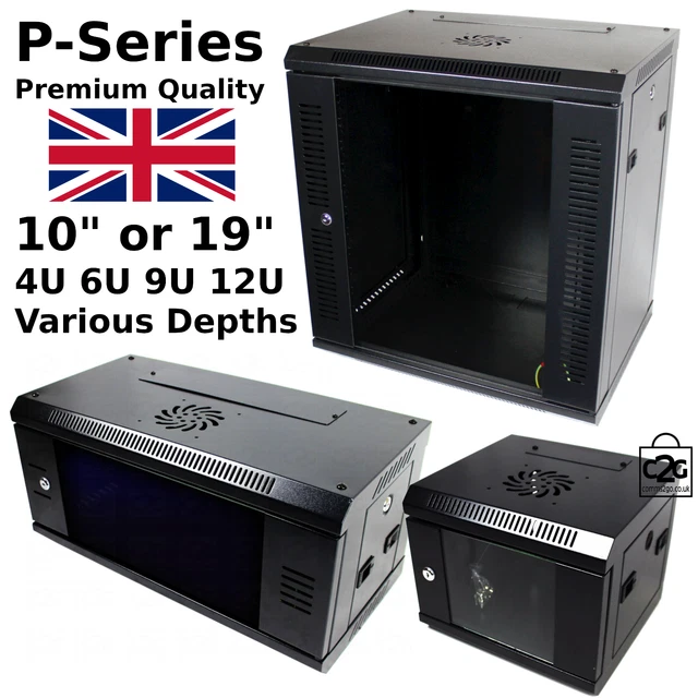 19& 10& 4U 6U 9U 12U 15U Network Data Cabinet Comms Wall Rack Patch Panel Switch £60.96 ...