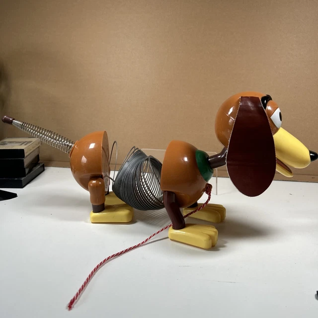 DISNEY PIXAR TOY Story Slinky Dog Pull Along Toy On Wheels -READ £9.99 ...
