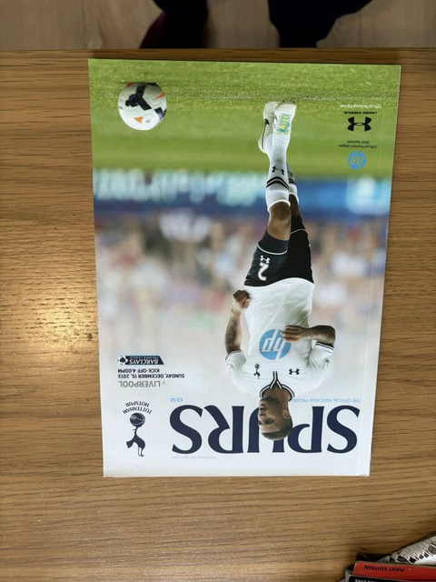 PROGRAMME BARCLEYS PREMIER League Football 2013 Spurs V Liverpool Mint ...