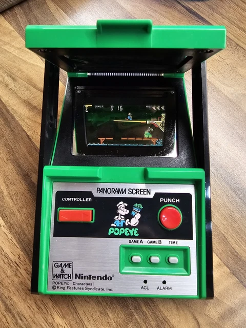 SUPER RARE! VINTAGE Popeye Panorama Screen Nintendo Game & Watch ...