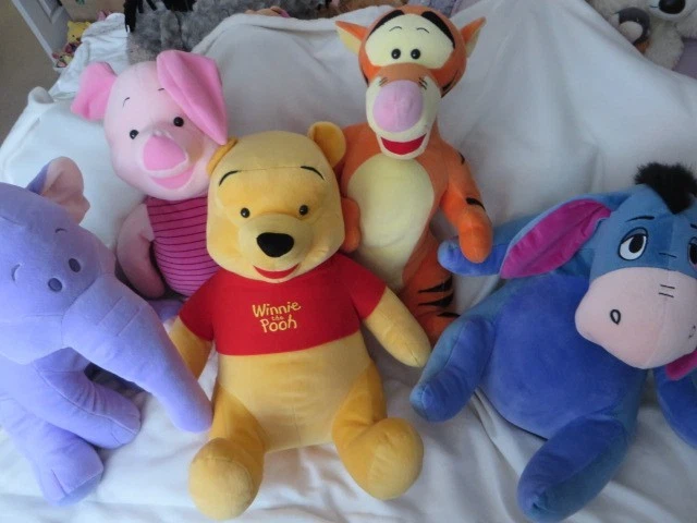 EXTRA LARGE SOFT Toys Winnie the Pooh Set/Tigger/Piglet/Eeyore/Lumpy ...